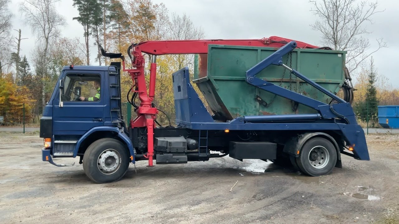 Köp Kranbil Scania P92m 4x2 på Klaravik - YouTube