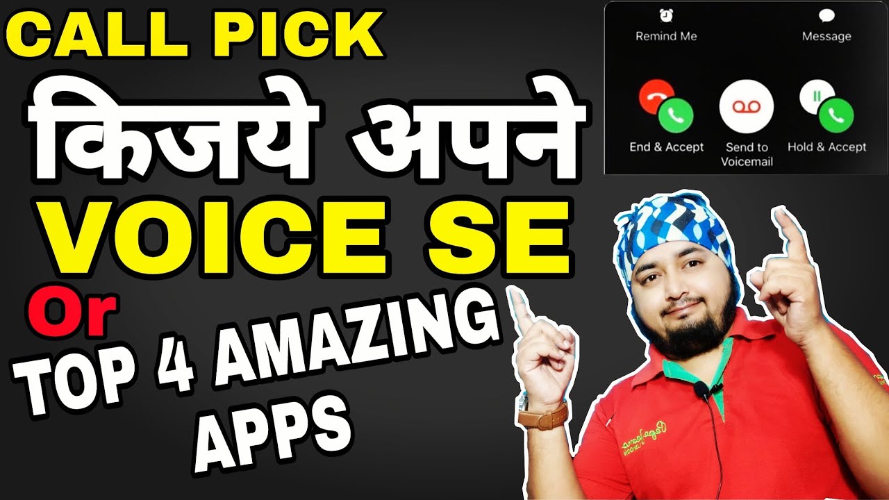 Best App for Android | call pick on voice | How to Add face in Video ...