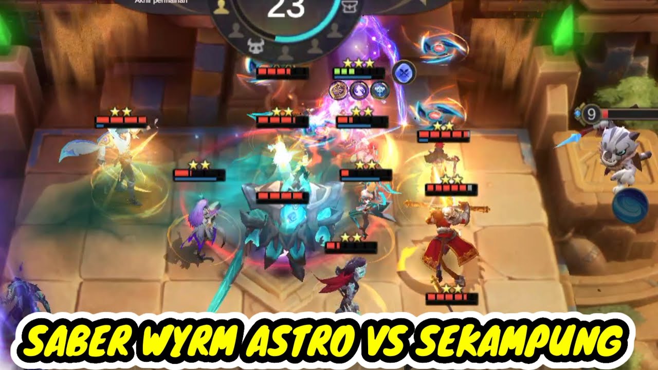 SABER WYRM ASTRO VS SEKAMPUNG: COMBO MAGIC CHESS TERKUAT - YouTube