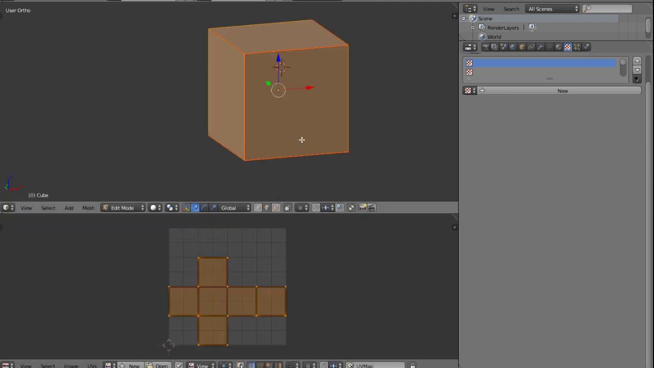 未編集 Cube Unwrap Youtube