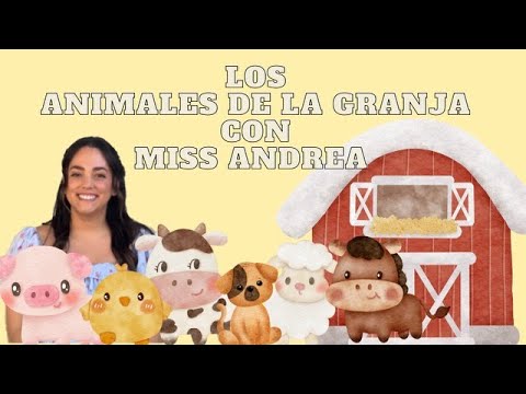 Los Animales de la Granja en Español, ASL con Miss Andrea | Farm ...