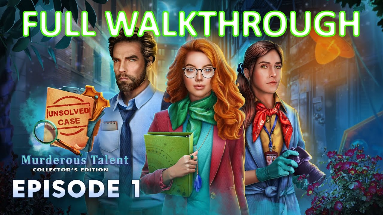 Unsolved Case Episode 1 Murderous Talent f2p Full Walkthrough Domini Games Do Games - YouTube