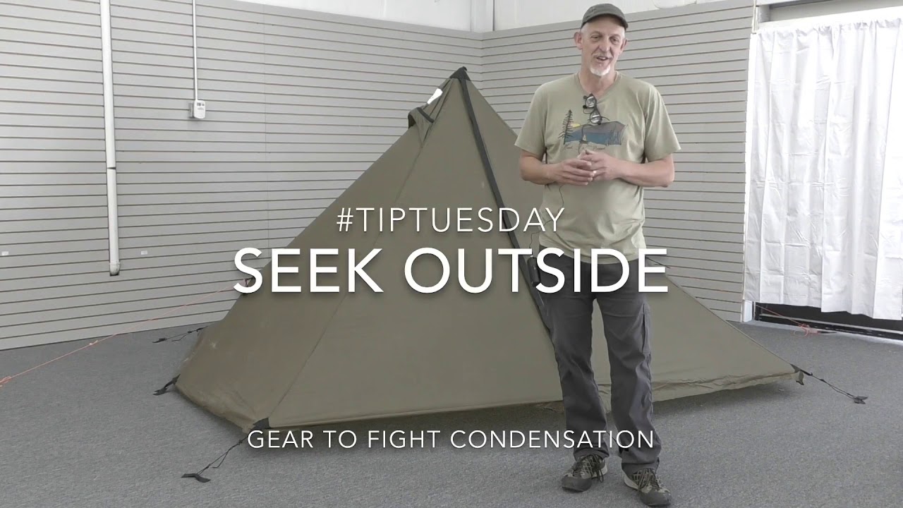 Gear to Help Fight Condensation in Pyramid Tents and Tipi Tents - YouTube