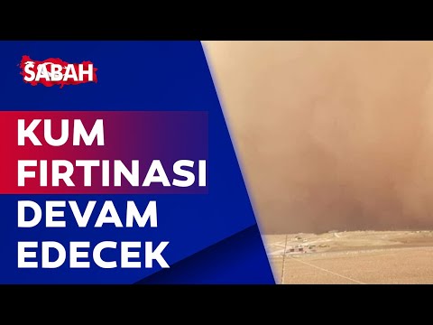 Suriye'den gelen kum fırtınası Şanlıurfa ve Mardin'de etkili oldu