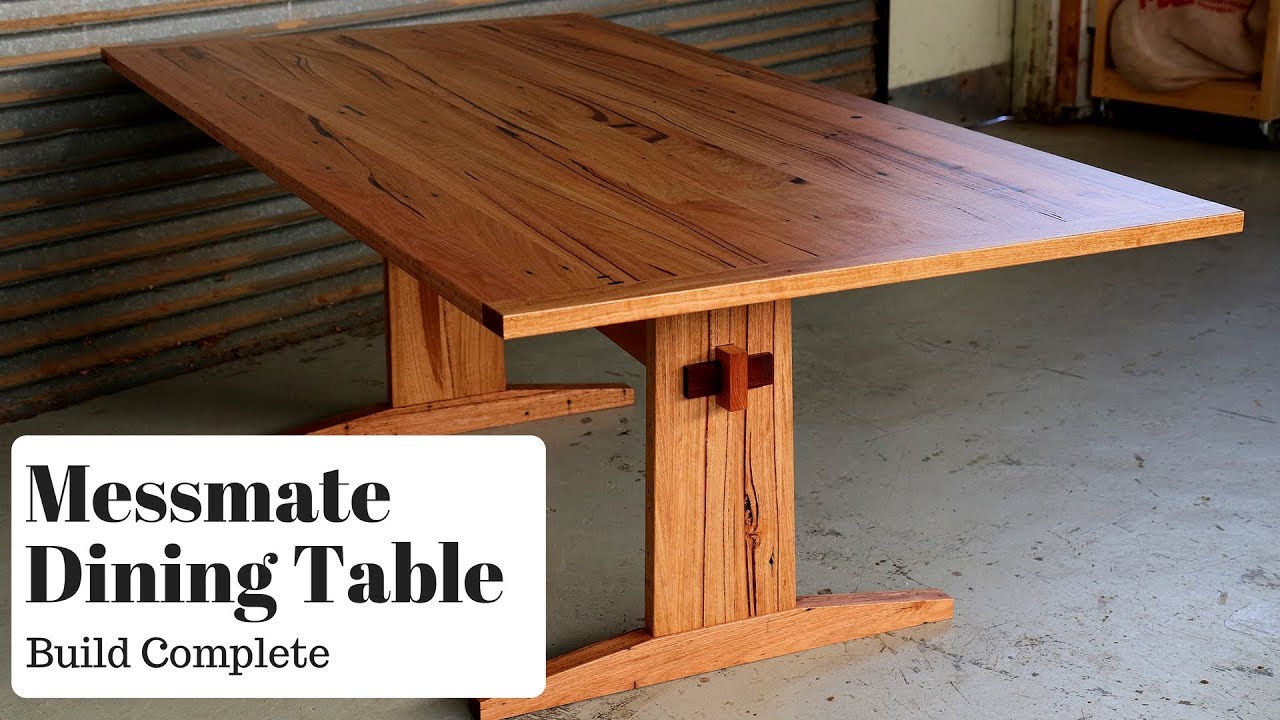 Messmate Dining Table - Stage 3 - YouTube