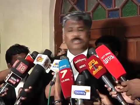 Advocate N.Raja Senthoor Pandian Press Meet after cross examination of ...