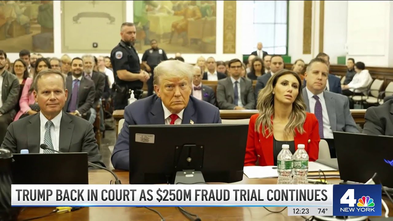 Donald Trump returns to court in Manhattan for day two of his trial ...