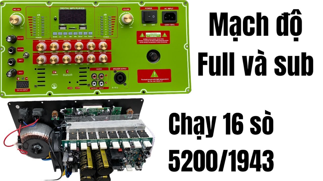 Trã Đơn Mạch Loa Kéo Độ Công Suất Lớn Cho AE || Mạch Loa Kéo 1000w ...