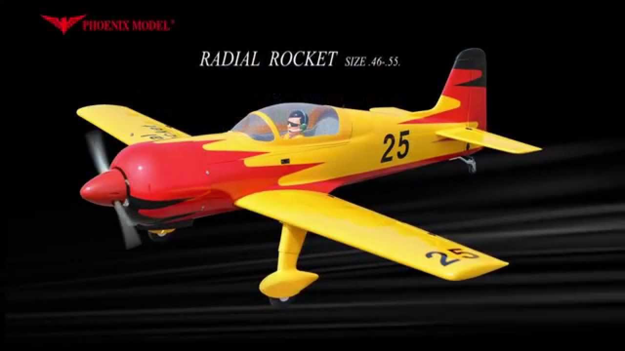 Phoenix Model Radial Rocket GP/EP ARF - YouTube