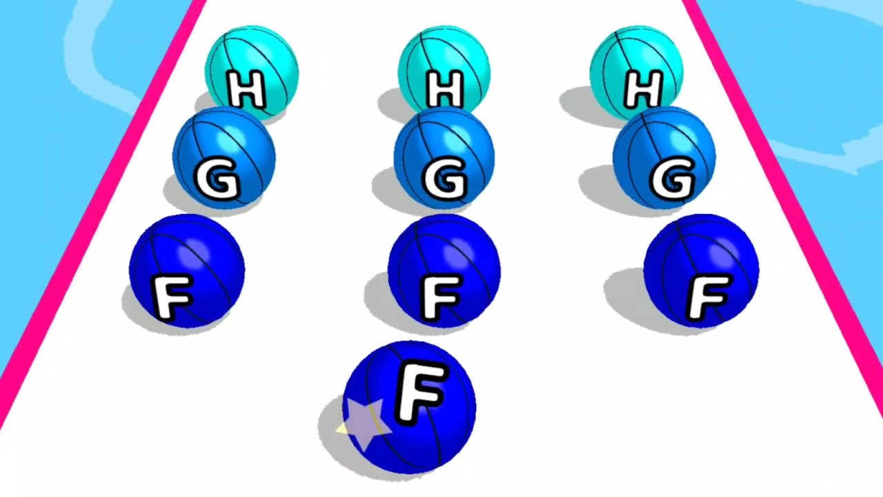 a-z run noob pro hacker god || A-Z Ball Run gameplay walkthrough - YouTube