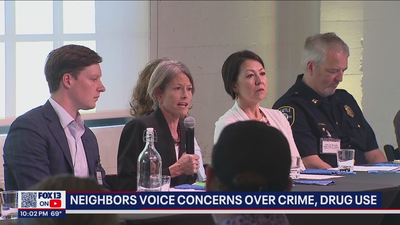 Neighbors voice concerns over crime, drug use in downtown Seattle | FOX ...
