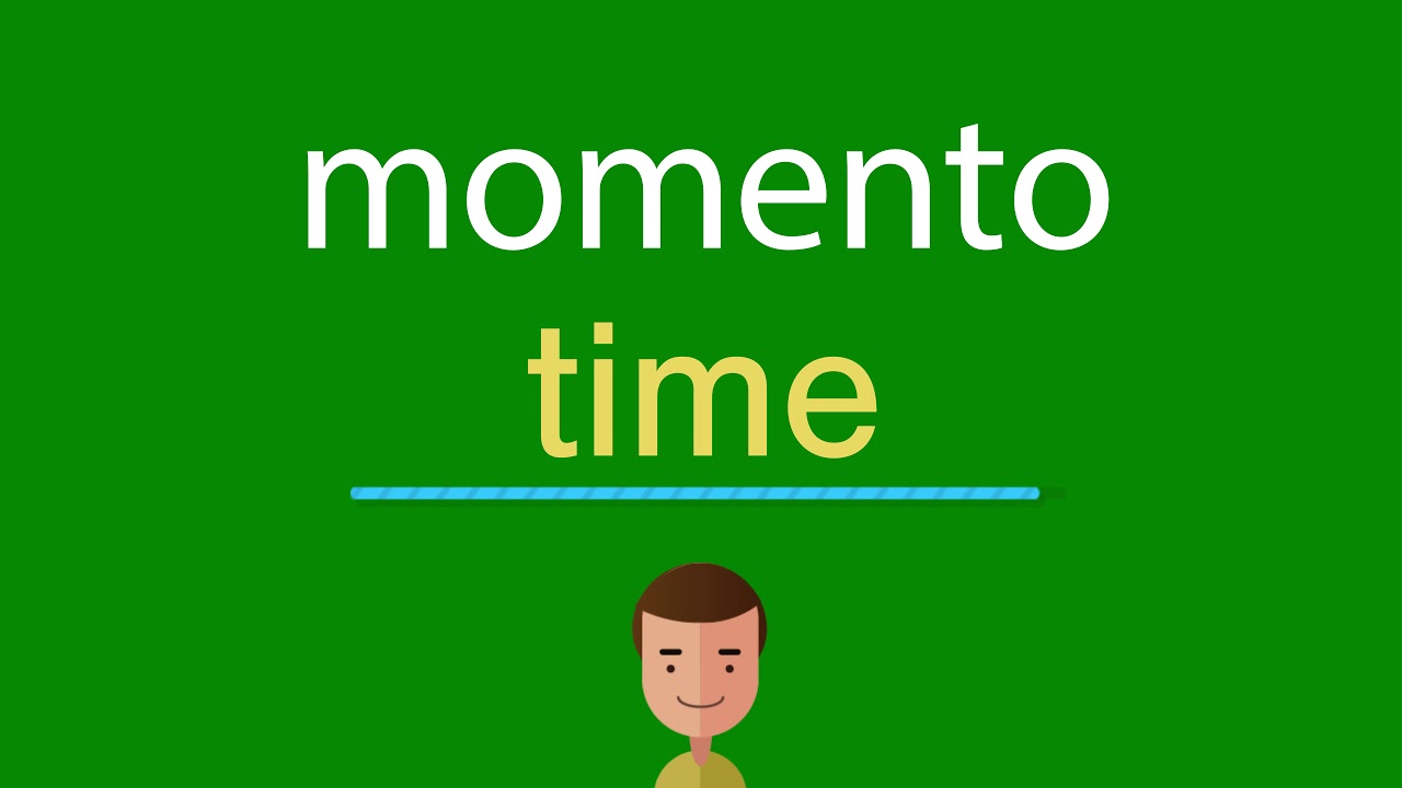 Como dizer "momento" em inglês - YouTube