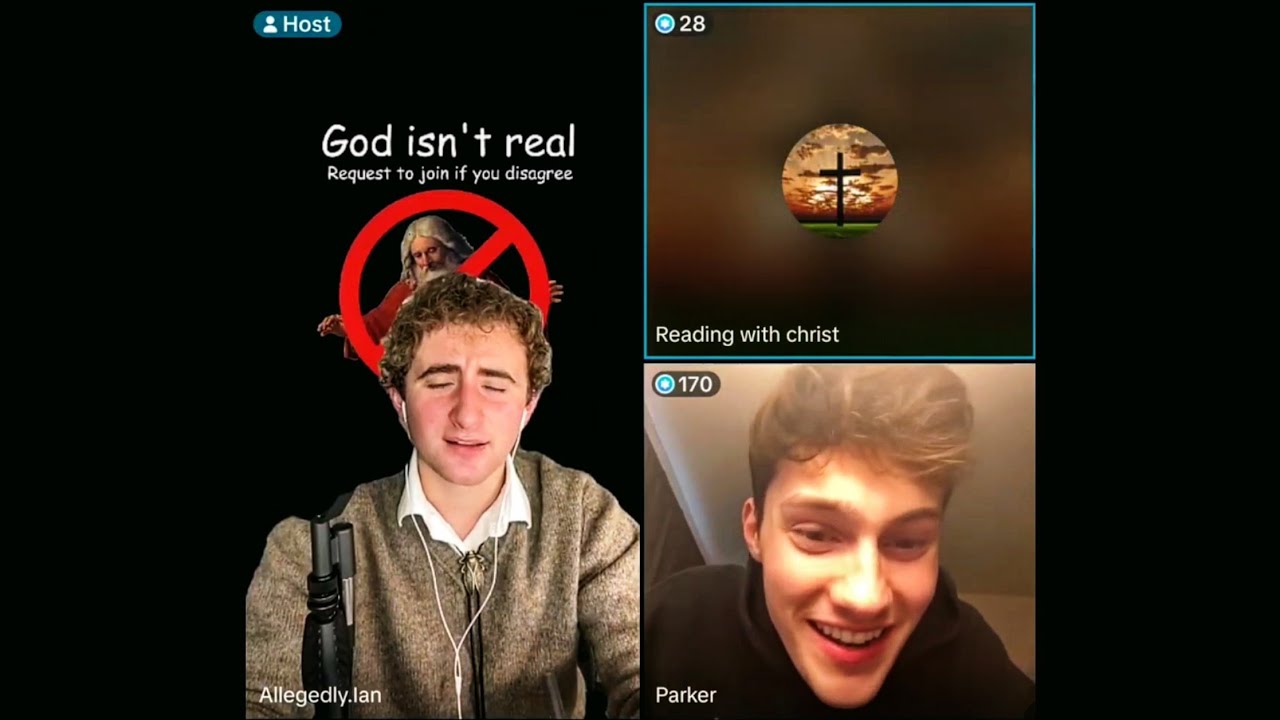 @allegedly.ian TikTok Live Debate @Parkergetajob Joins A Few Times 05 ...
