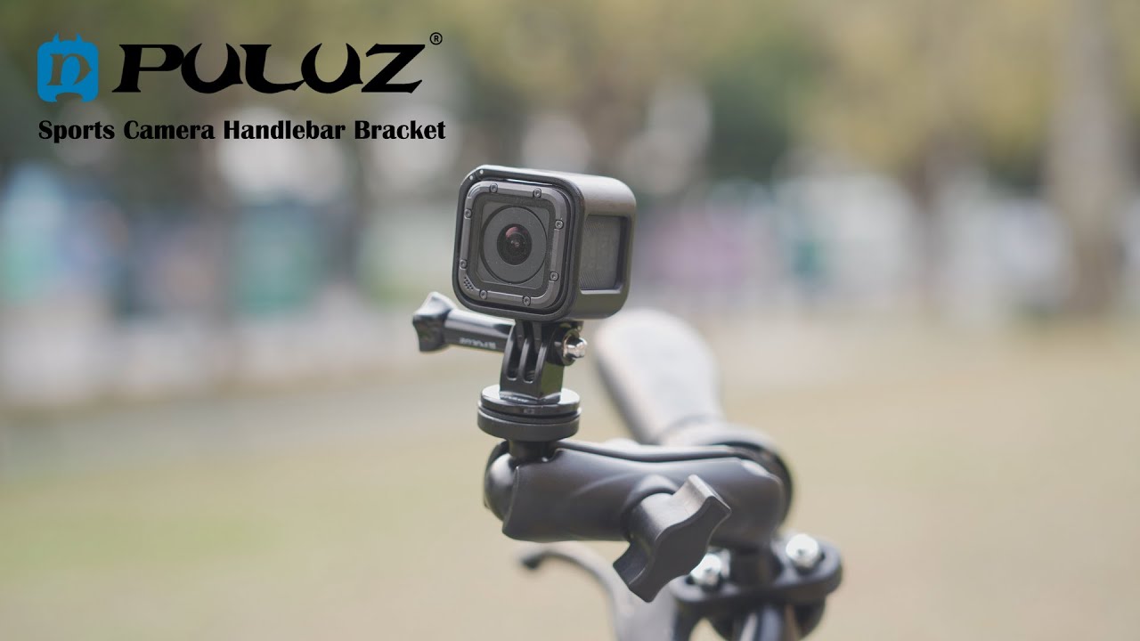 PULUZ Motorcycle Handlebar Fixed Mount U-Bolt Base Holder for GoPro and ...