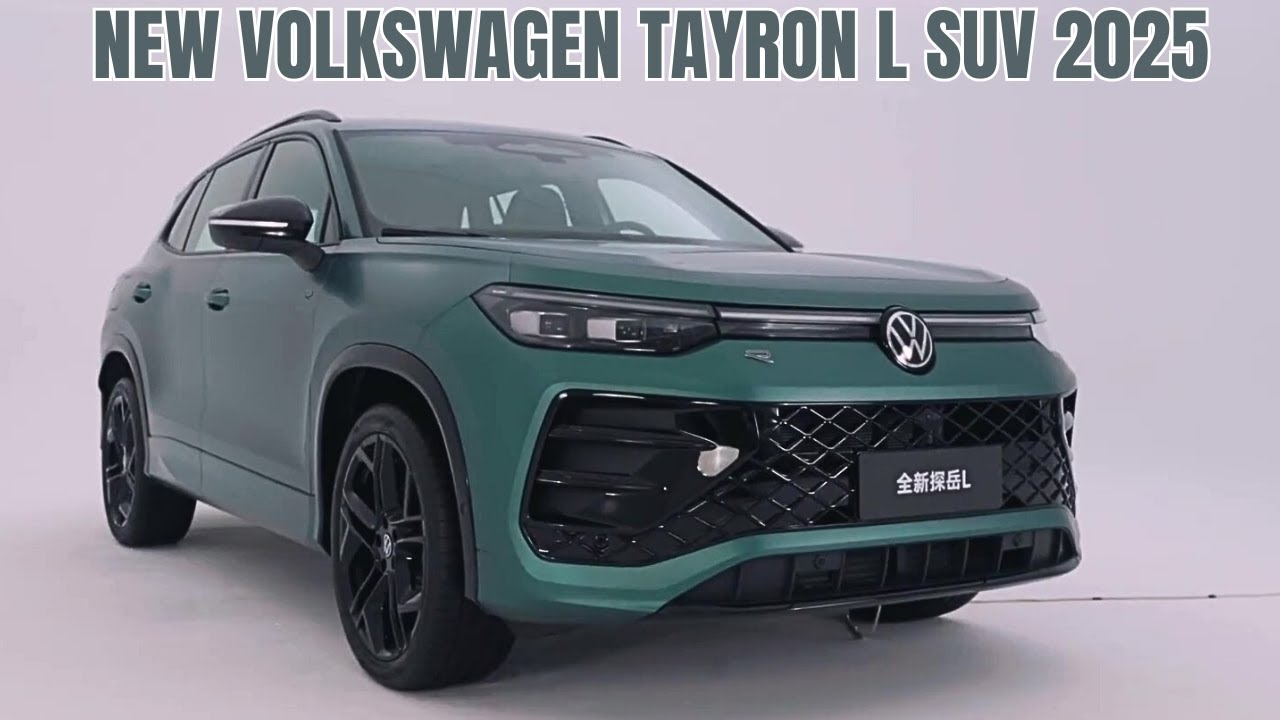 With Green Design Color | All-New Volkswagen Tayron L SUV 2025 - YouTube