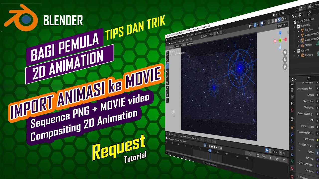 Request Tutorial: IMPORT ANIMASI KE MOVIE,COMPOSITING PNG SEQUENCE DAN ...