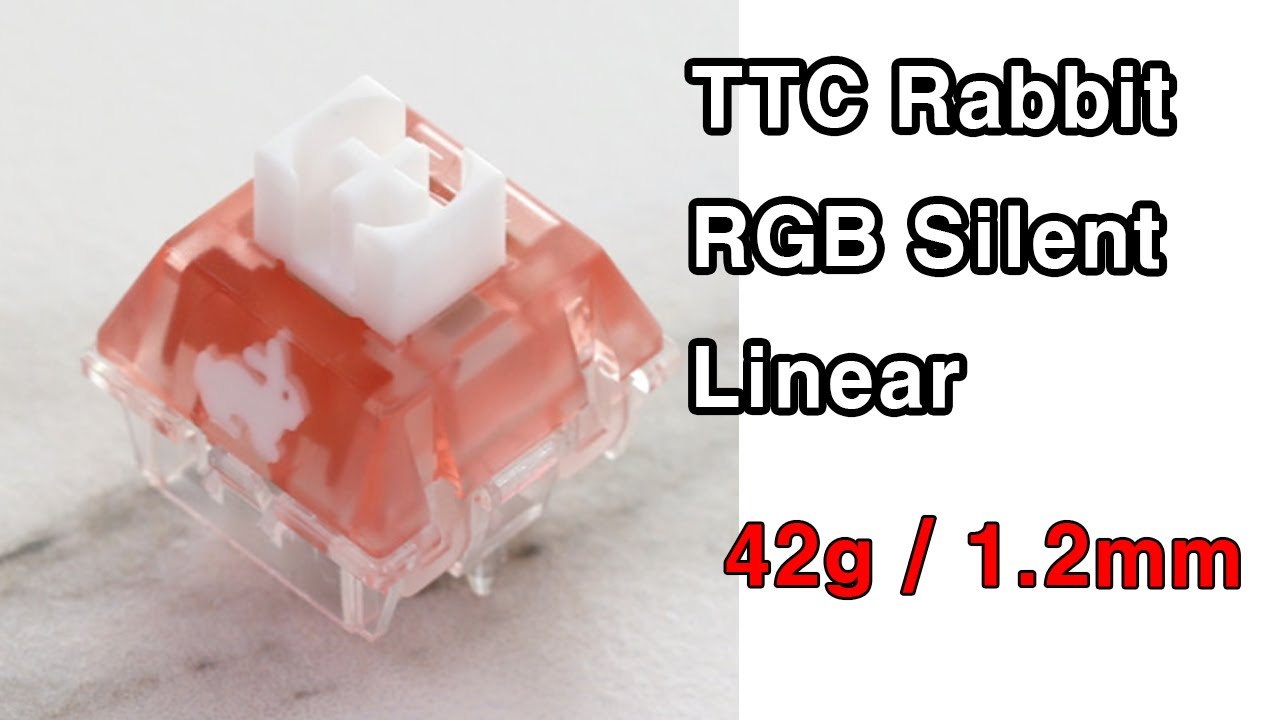 [키보드] TTC Rabbit RGB Silen Linear (토끼축) - YouTube