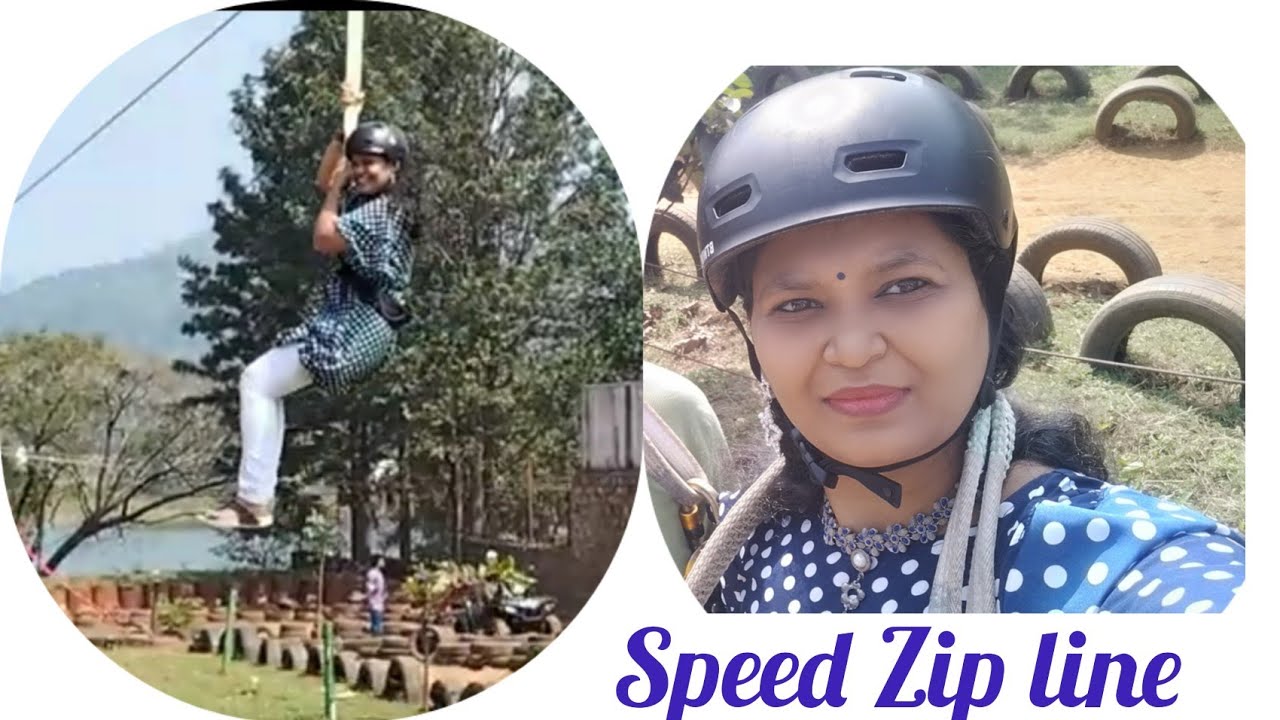Yelagiri: Lake zone adventure park - Speed zip line #fun #ride #yelagirihills #park - YouTube