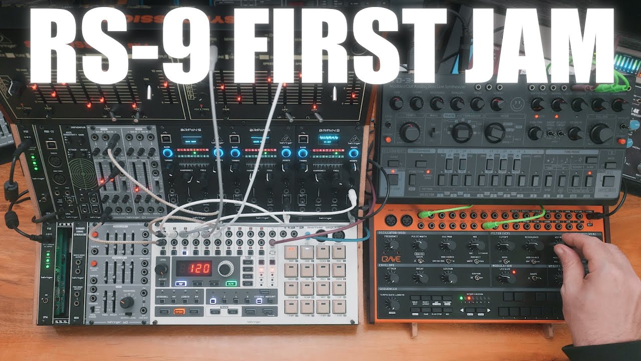First Jam with the RS-9, Syncussion, Brains, Crave, TD-3 - YouTube