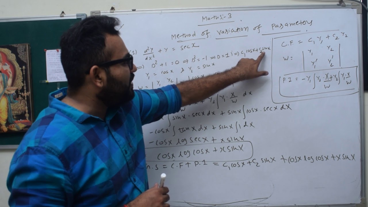 MATHS 3 EPISODE 40 METHOD OF VARIATION OF PARAMETER - YouTube