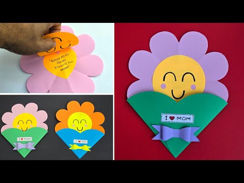 Easy DIY Paper Flower Gift For Mother's Day | Handmade Mothers Day Craft Ideas