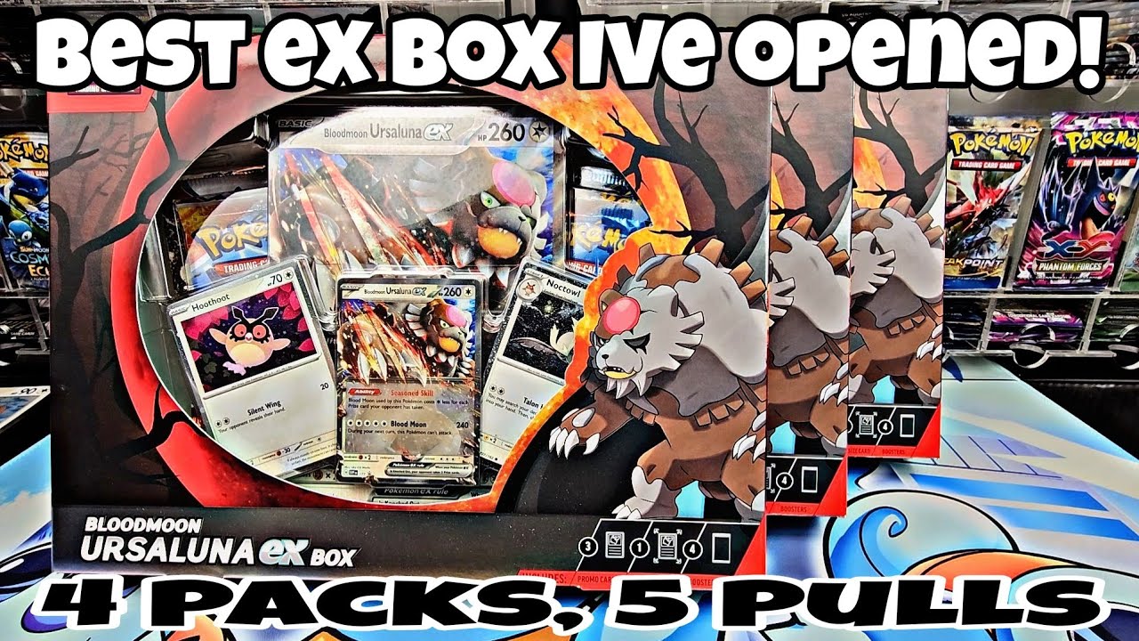 🔥 Best and Worst ex Box Ive Ever Opened (Blood Moon Ursaluna ex Boxes ...