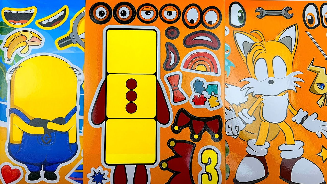 Numberblocks, Minion 2, Sonic 2 & ITALIAN BRAINROT paperdiy tutorial ...