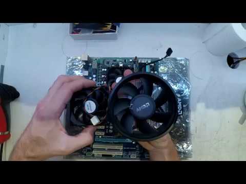 AM4 CPU cooler attempted install on AM3+ - YouTube