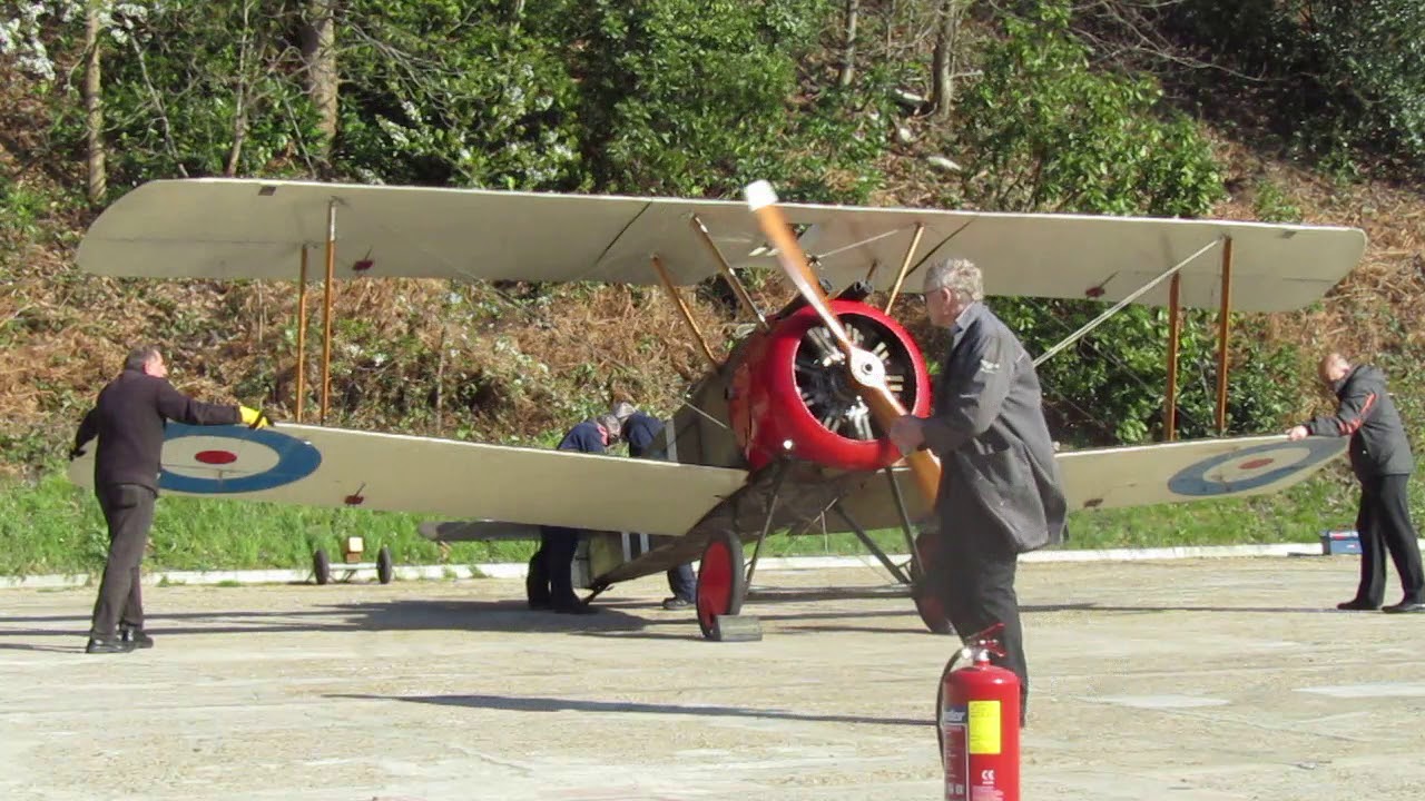 Sopwith camel test run after engine refit at brooklands museum ...