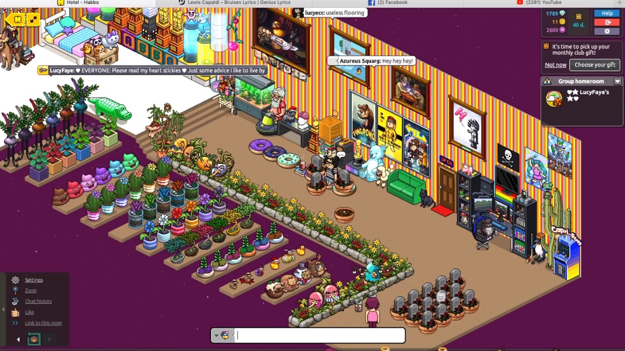 Planting on habbo uk - YouTube