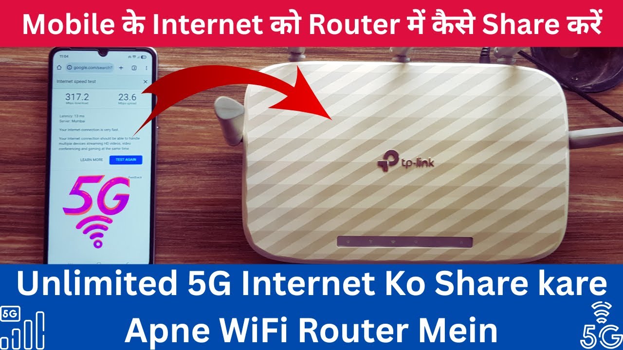 TP-link Archer C60 - How To Share Mobile Internet To Router | How To ...