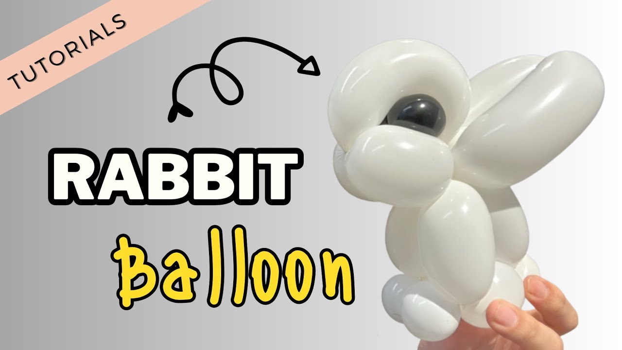 How To Make Rabbit Balloon Twisting Tutorials 如何製作兔仔扭氣球教學 - YouTube