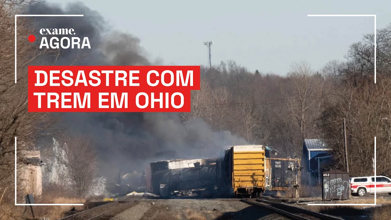 Chernobyl americano? Explosão de trem libera substância tóxica em Ohio ...