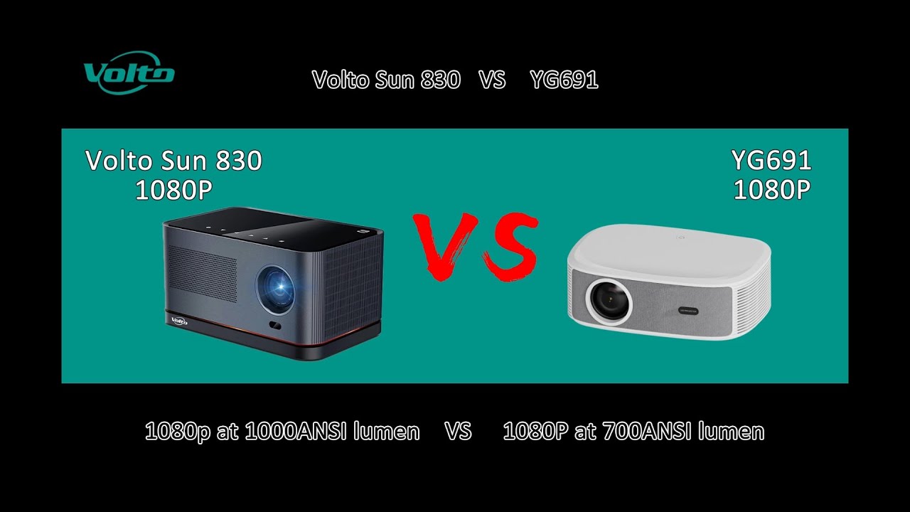 Volto Sun830 VS YG691 highest Smart projector compare - YouTube