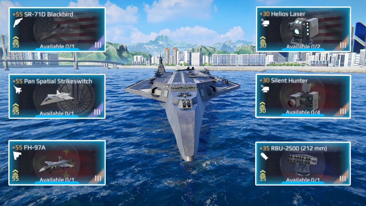 CN TIANJIN - Using Powerful Equipment In Modern Warships! Aircraft Carrier Game Play. - YouTube