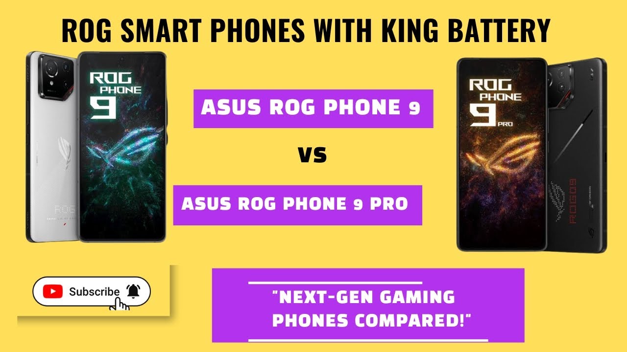 Asus ROG 9 vs 9 Pro Full Specs, Features, and Gaming Test - YouTube