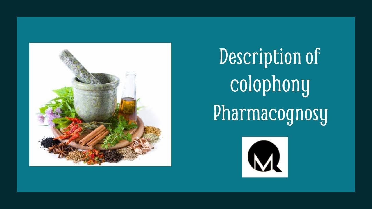 Description of Colophony || Pharmacognosy || Medi Queries - YouTube