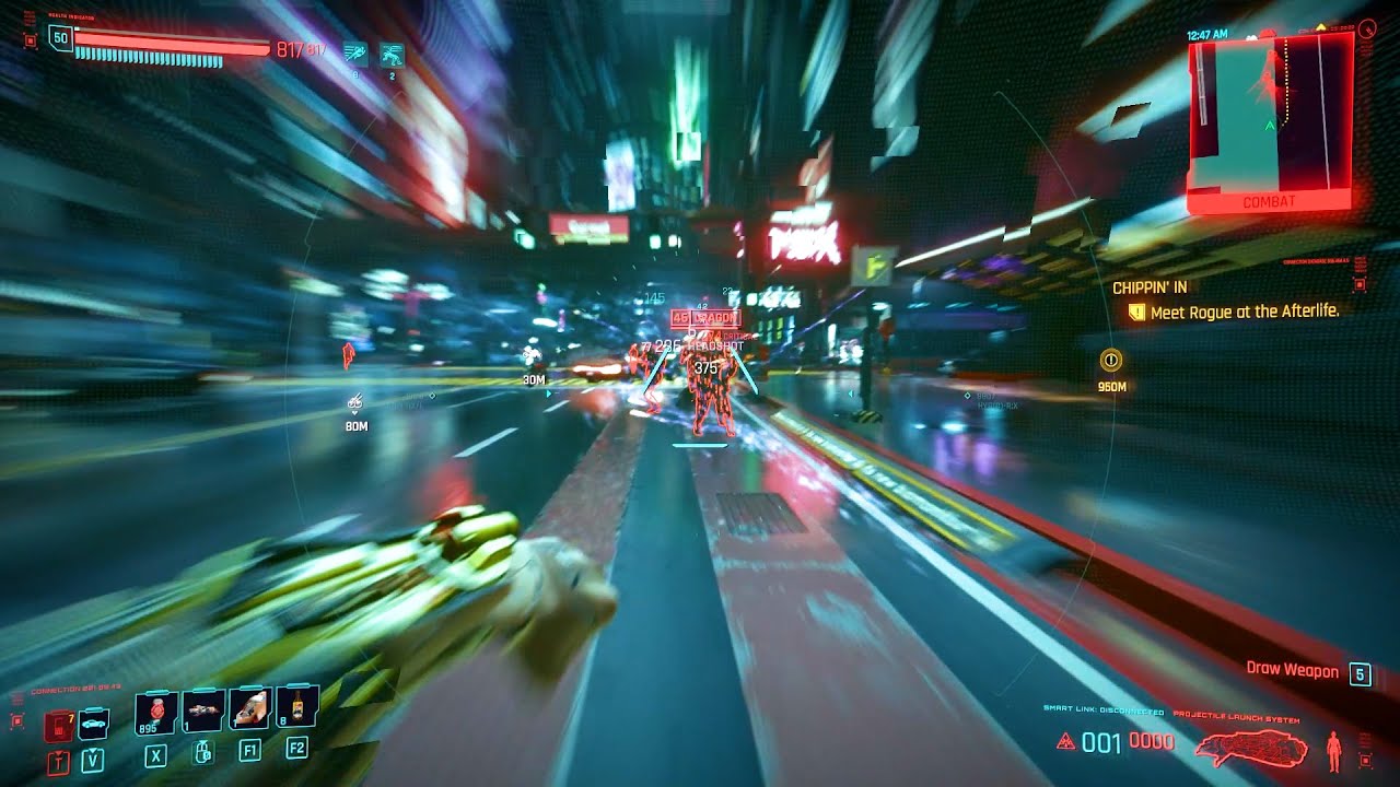 ATTACK ON TYGER CLAWS: Cyberpunk 2077 Combat Footage - YouTube