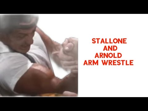 Stallone and Arnold Arm Wrestle #overthetop #sylvesterstallone # ...
