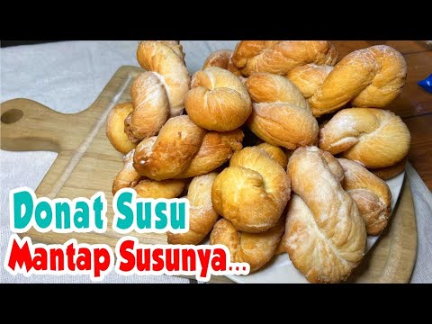 DONAT SUSU || LEMBUT.. BRASA SUSUNYA || MILKY DOUGHNUT || RESEP DONAT ...