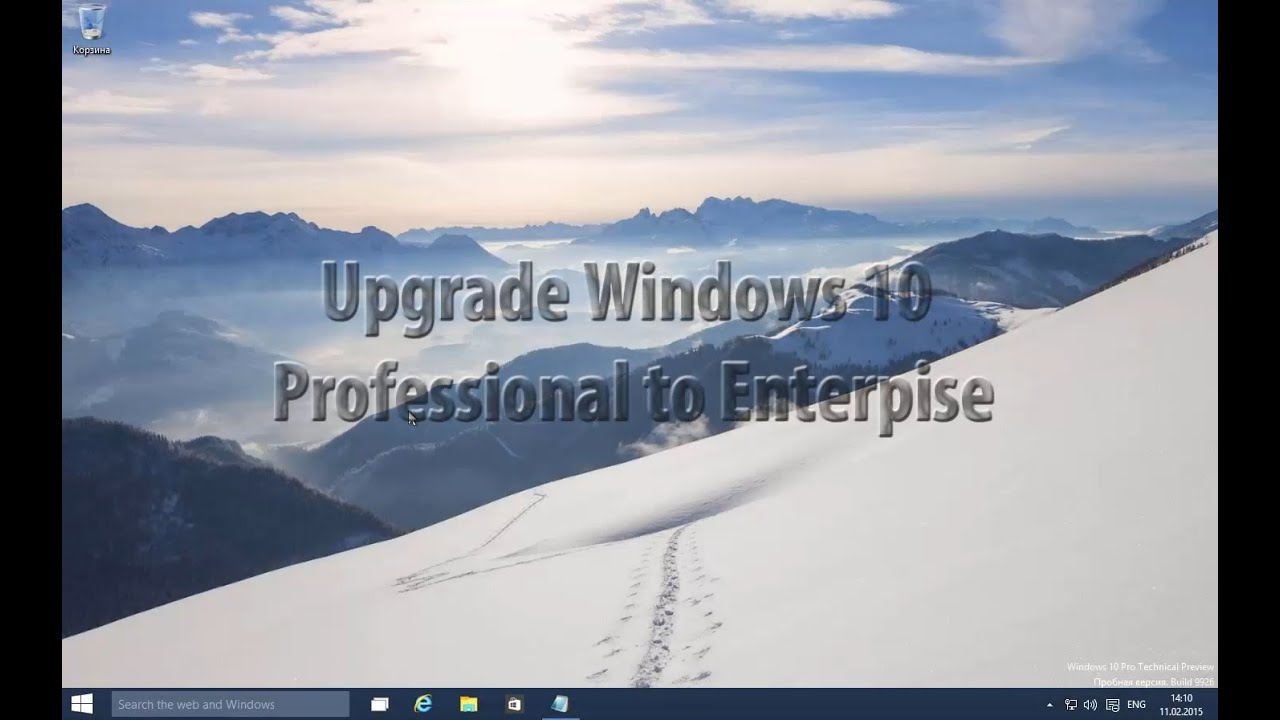 Windows 10: Upgrade Professional to Enterprise - YouTube