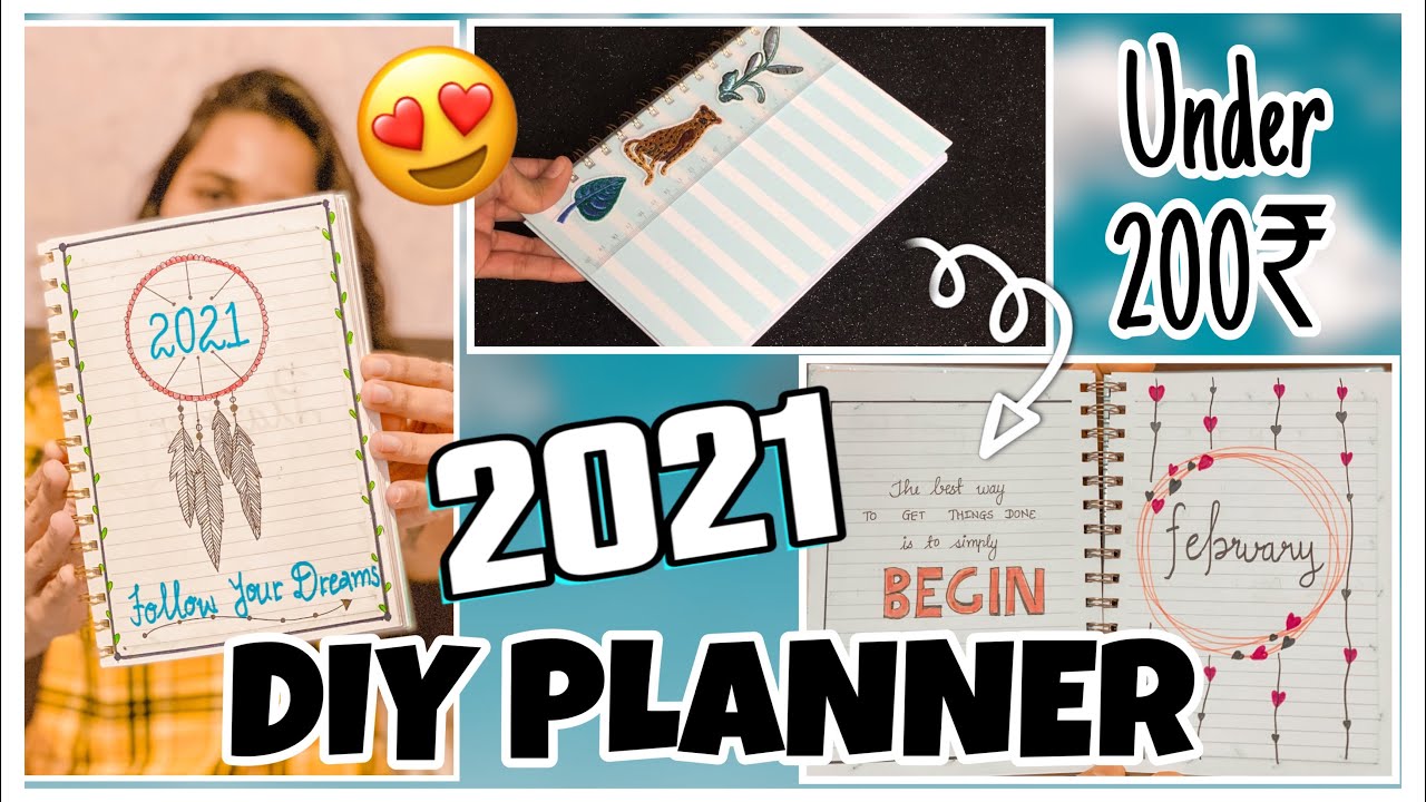 DIY Planner Out Of Notebook| Affordable Planner | Bhumika Runwal - YouTube
