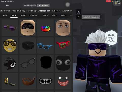 HOW to MAKE GOJO in ROBLOX for UNDER 250 ROBUX! |roblox| - YouTube