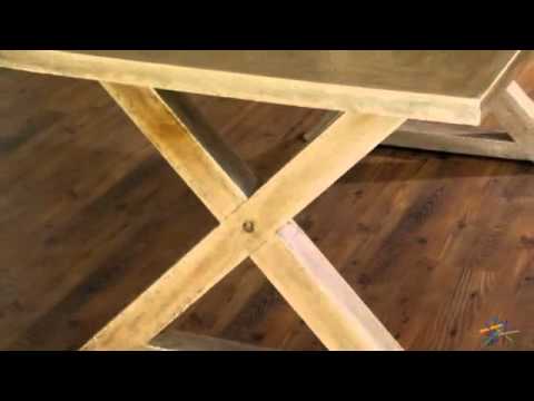 Sanctuary X-Base Rectangle Dining Table - Parchment - Product Review Video - YouTube