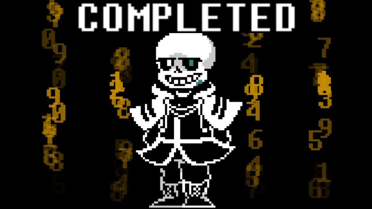 NumberTale Sans fight phase 1 and 2 Completed!! - YouTube