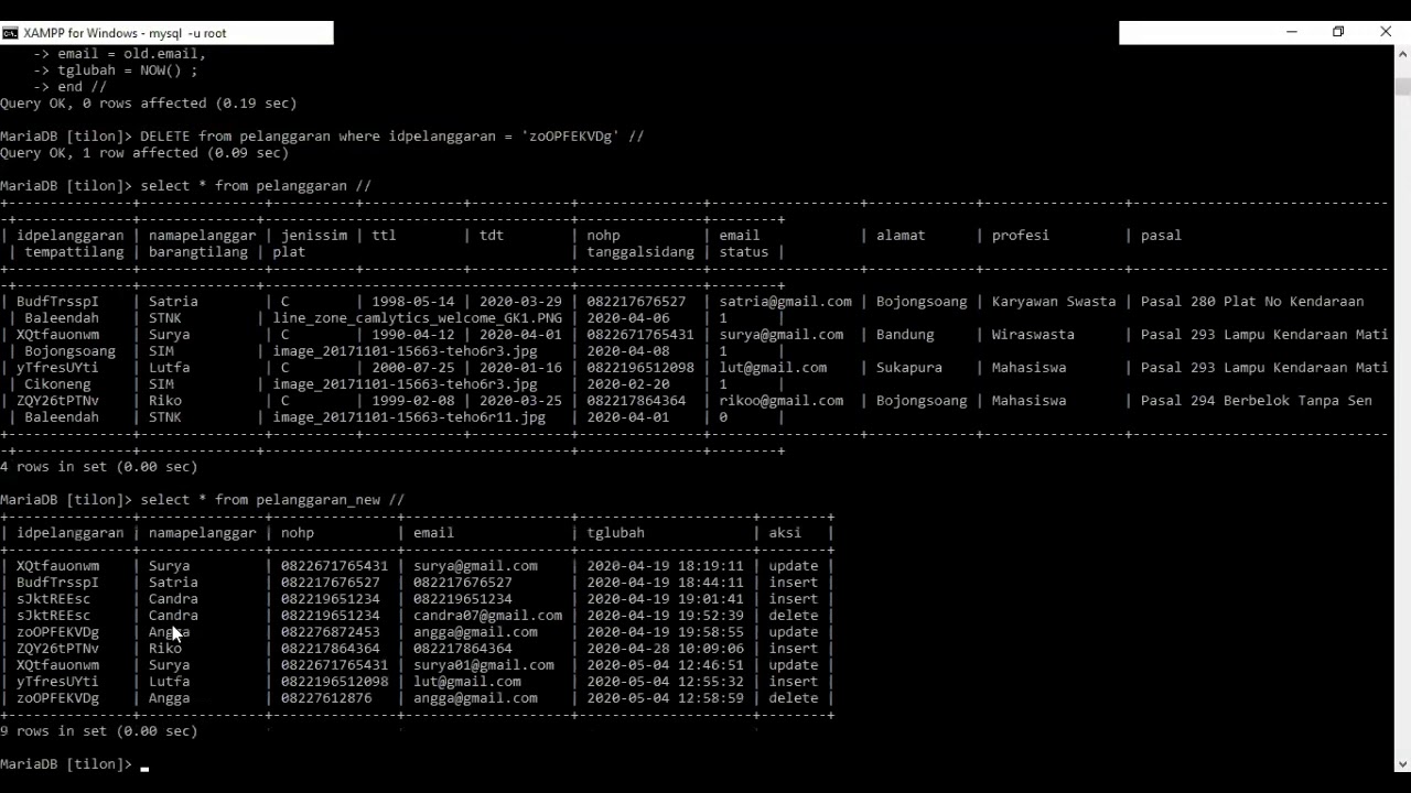 Tugas Besar Pemrograman Basis Data "Aplikasi Tilang Online Berbasis Web" - YouTube