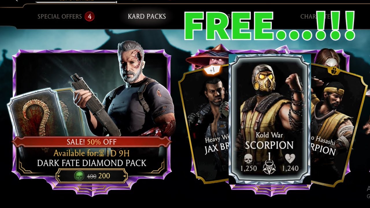 Anniversary Dark Fate pack opening 💎💖 | MK Mobile pack opening | Mortal ...