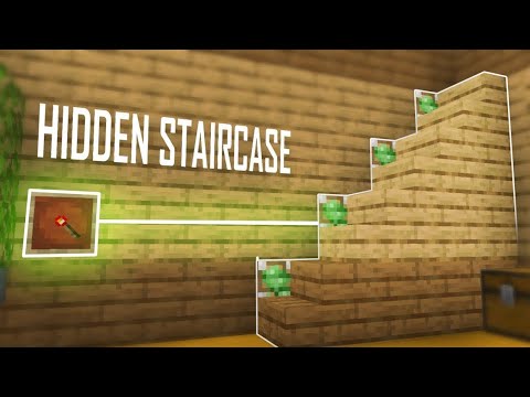 How to Make a Secret (Hidden) Stairs in MineCraft || Aagman Gaming ...