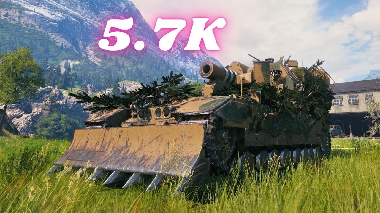 Conqueror Gun Carriage 5.7K Damage World of Tanks - YouTube