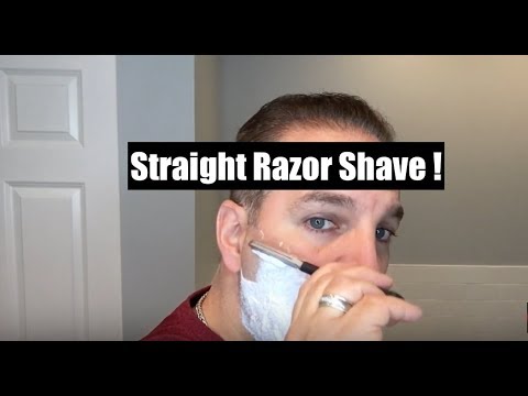 A Quick Straight Razor Shave - YouTube